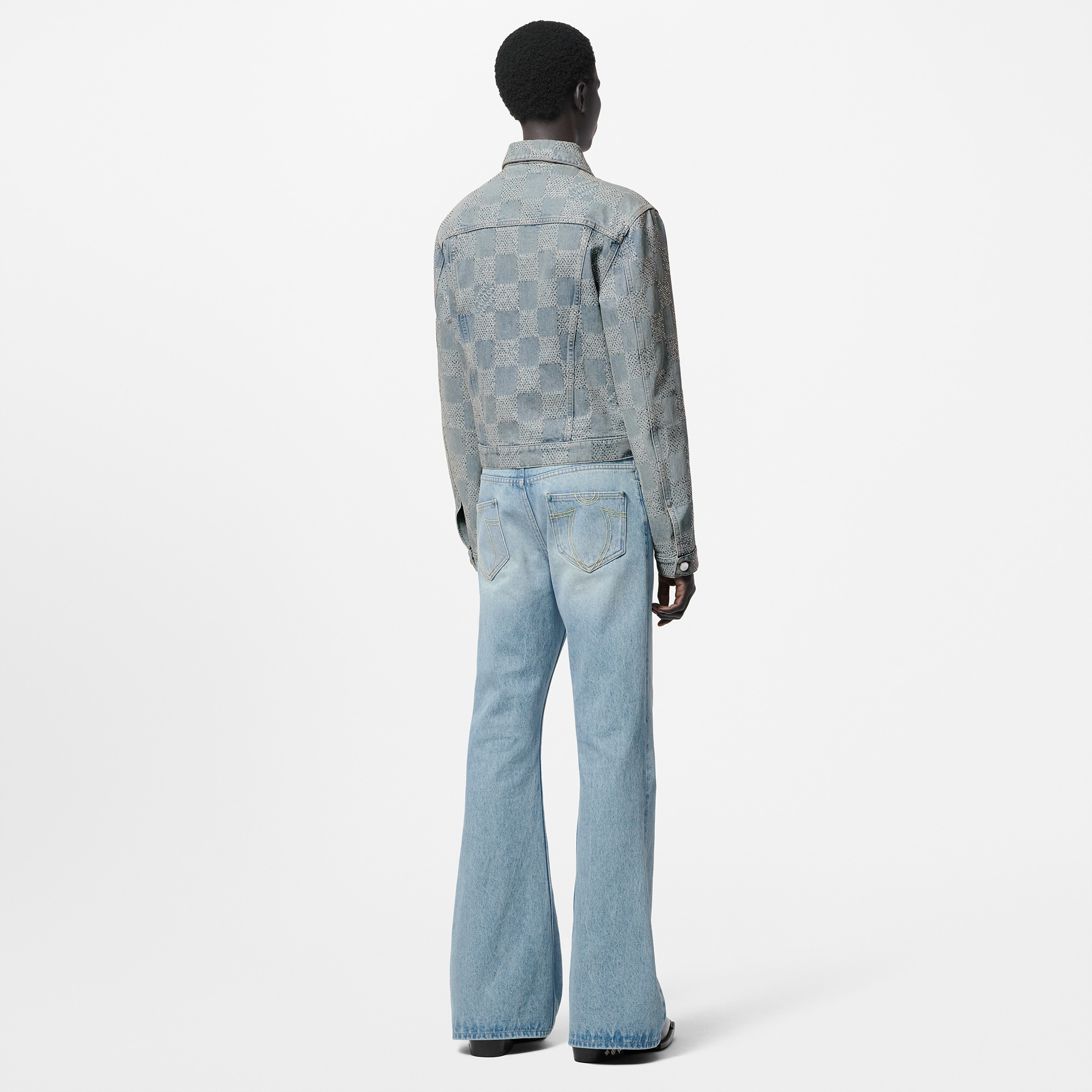 Jaqueta Jeans Damier Bordada - Feita sob Encomenda - Ready-to-Wear | LOUIS VUITTON